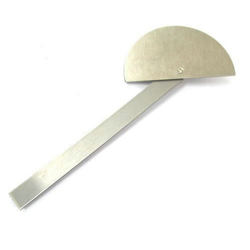 Stainless Steel 180 degree Round Head Protractor A... – Vicedeal