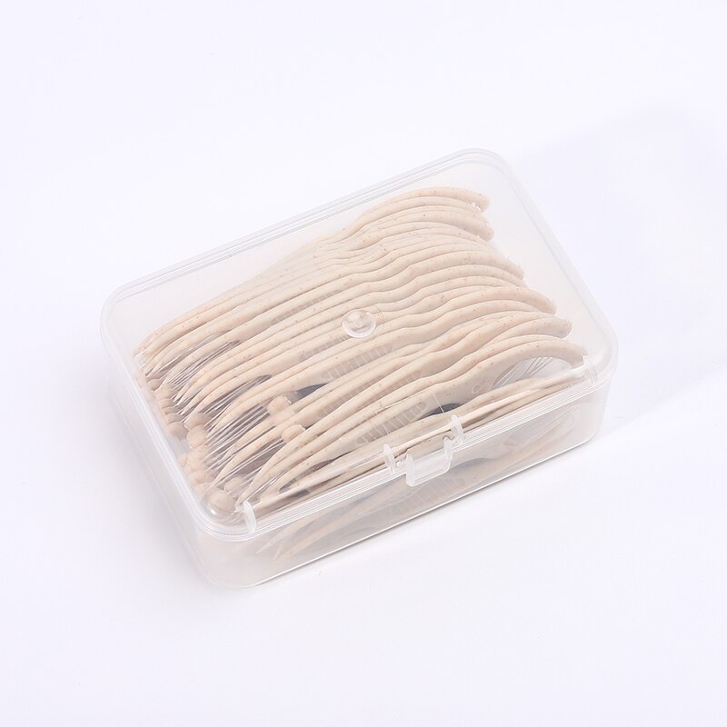 50pcs Biodegradable Dental Floss Flosser Picks Tee... – Vicedeal