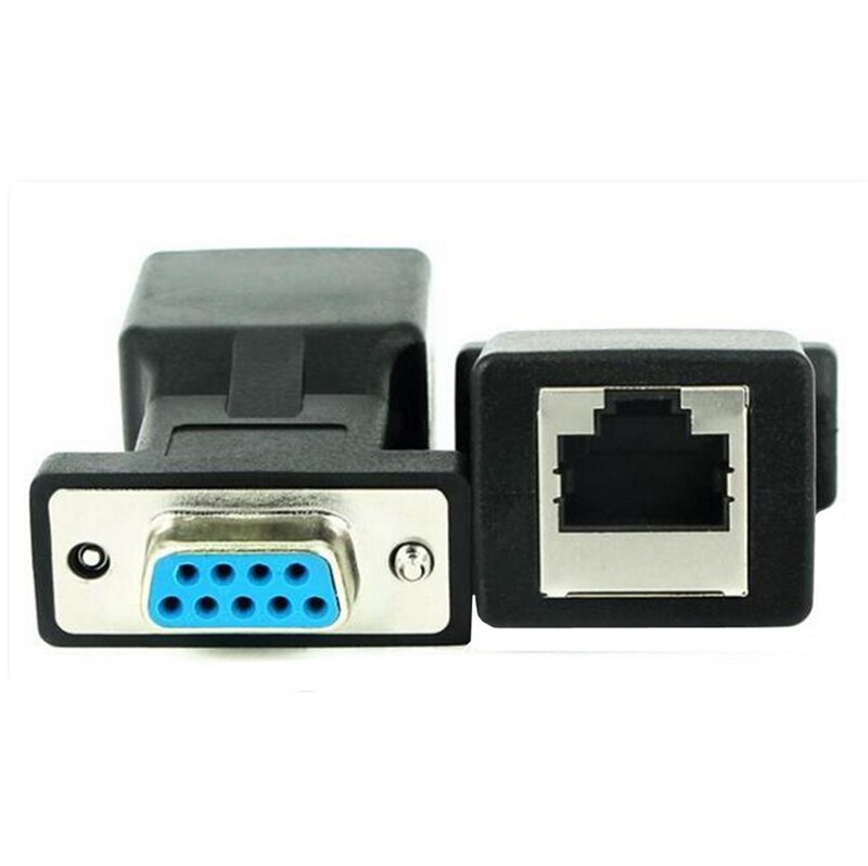 RJ45 Om 9-Pin 9-Vrouwelijke Adapter RJ45 Om DB9 Ma... – Vicedeal