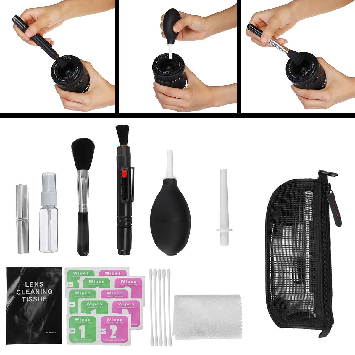 22PC DSLR Lens Camera Cleaning Kit Equipment Spray... – Vicedeal