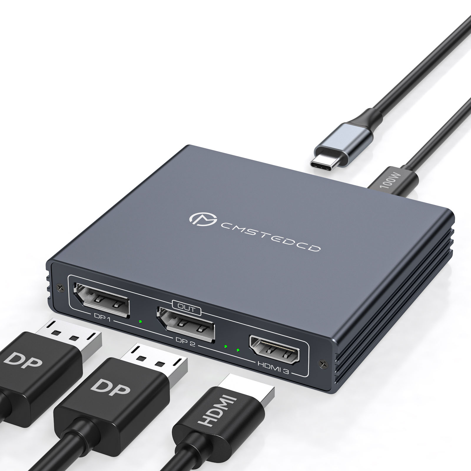 USB C Splitter for 3 Monitor 4K@60Hz USBC Thunderb... – Vicedeal