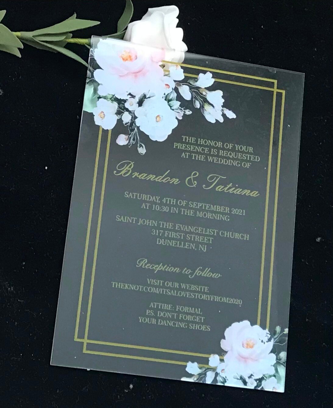 Custom Picture Invitations,Acrylic Wedding Invitat... – Vicedeal