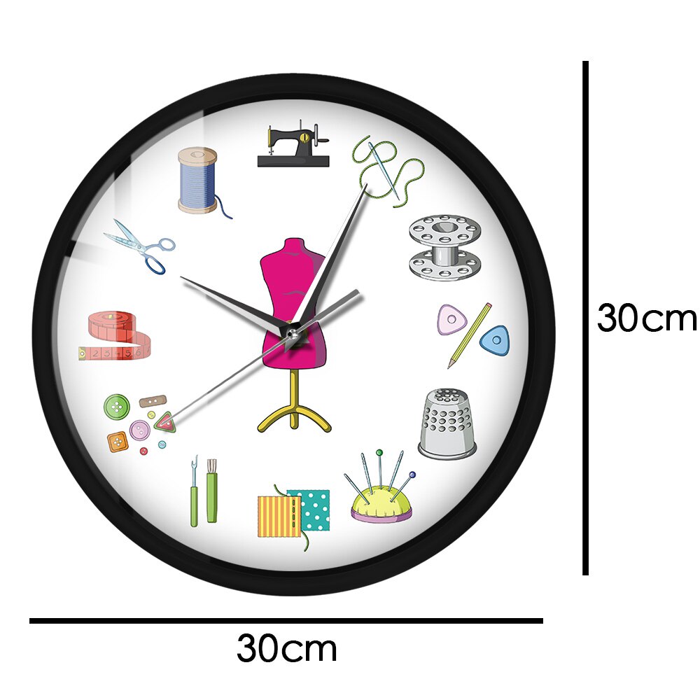 Seamstress LED Luminous Voice Control Wall Clock L... – Grandado