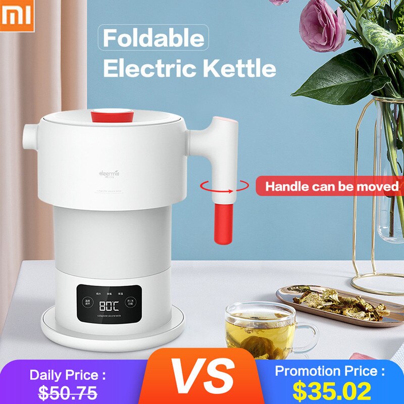 Deerma vattenkokare hopfällbar vattenkokare snabb ... – Vicedeal
