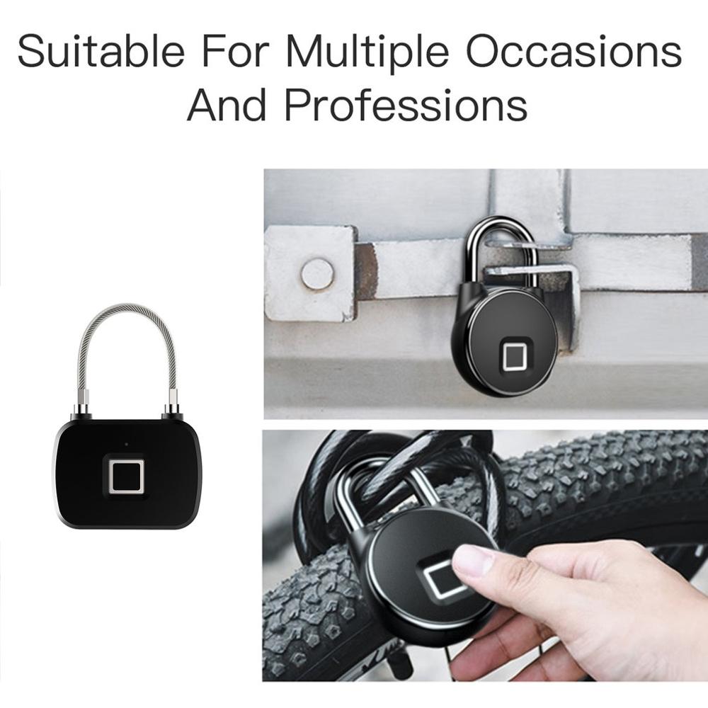 Mini Unlock Oplaadbare Smart Lock Keyless Vingeraf... – Vicedeal