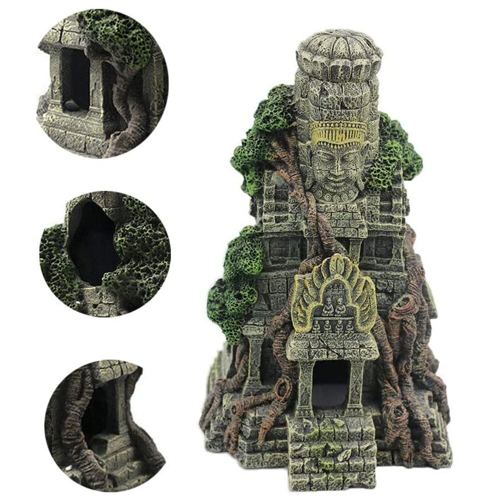 Resin Ancient Buddha Statue Aquarium Decoration Ho... – Grandado