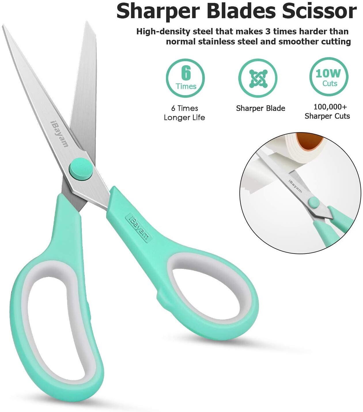 AMSIC Multipurpose Scissors Ultra Sharp Blades Com... – Grandado