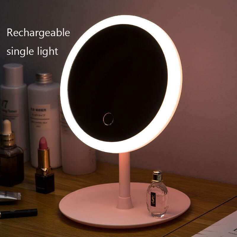Makeup backlit mirror with light led desktop mirro... – Vicedeal
