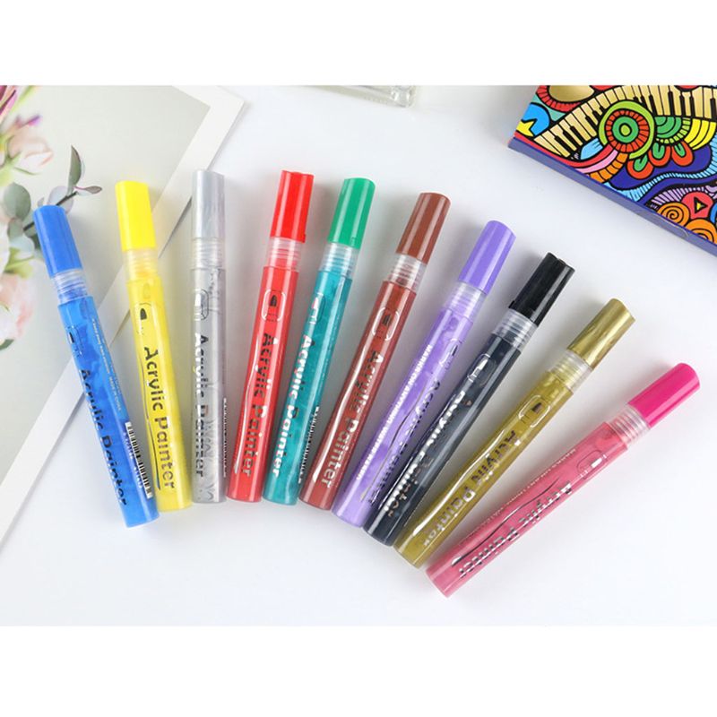 4/8/12/15/24/36 Colors Acrylic Paint Marker Pen De... – Grandado