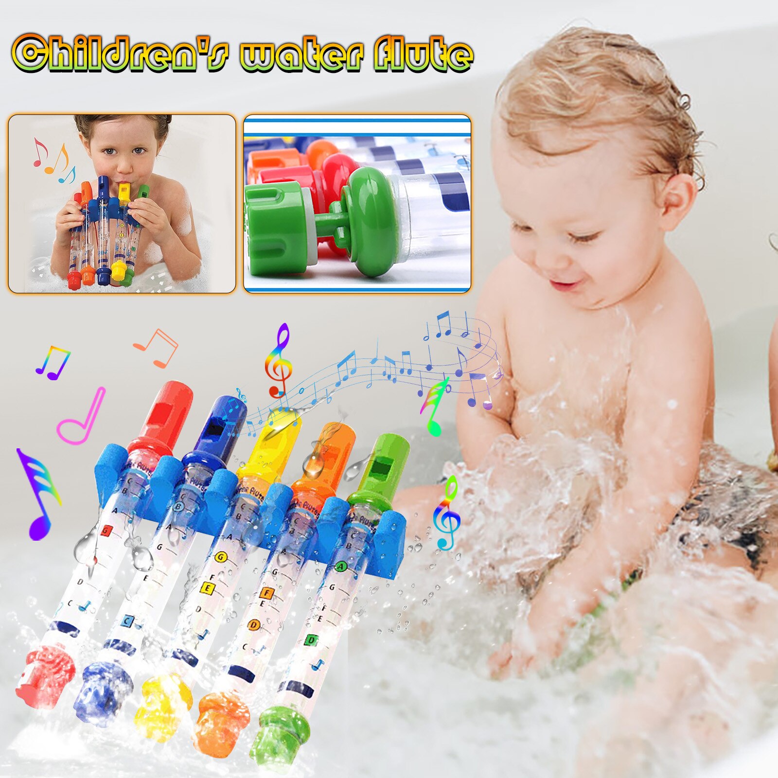 Children's Five-color Water Flute Baby Blowing Ins... – Vicedeal