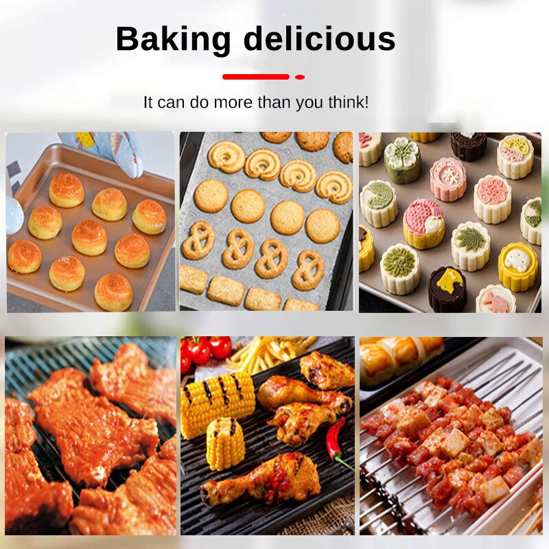 Rectangular Baking Tray 9 Sizes Nonstick Carbon St... – Grandado