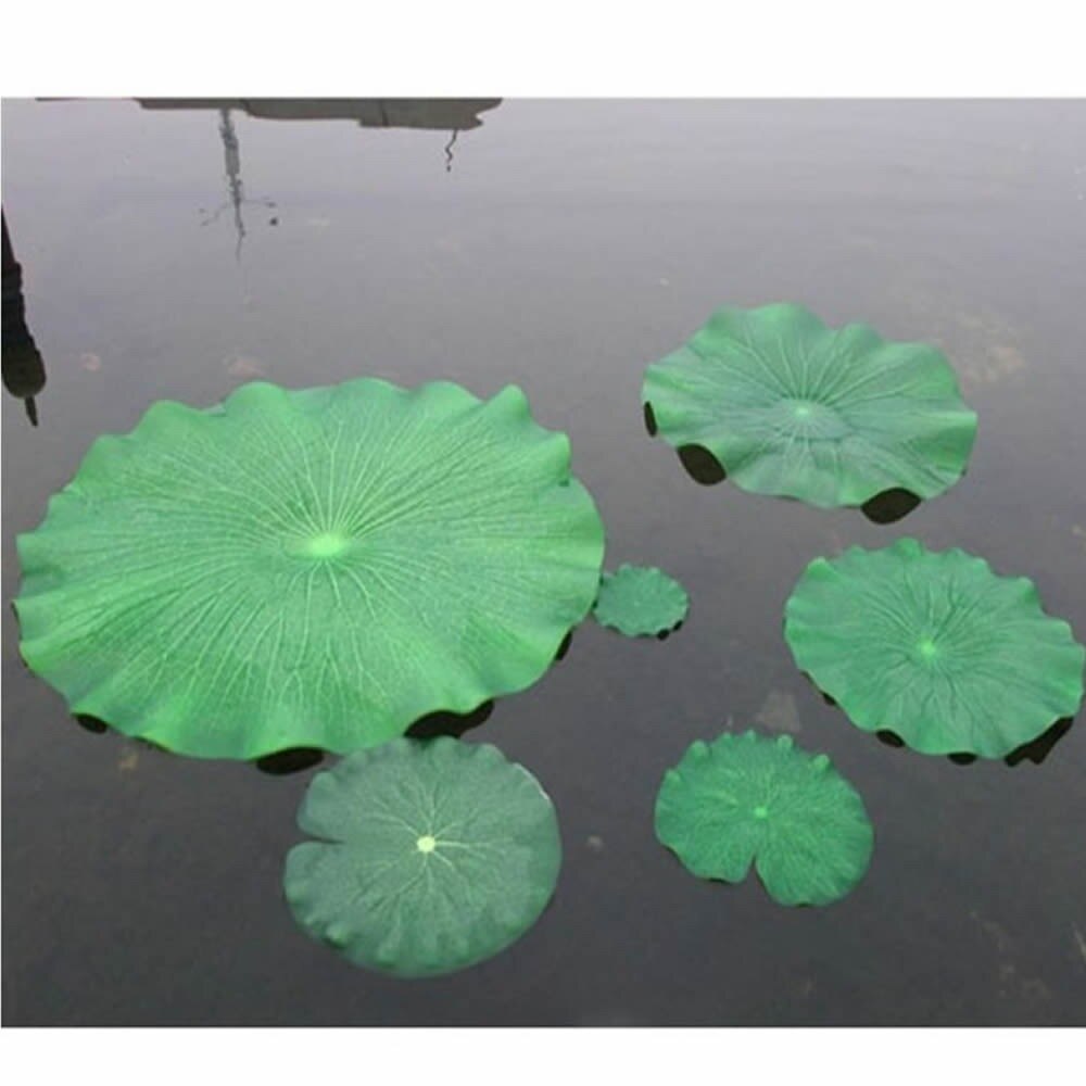 5 Pieces Artificial Floating Foam Lotus Leaves Lil... – Vicedeal