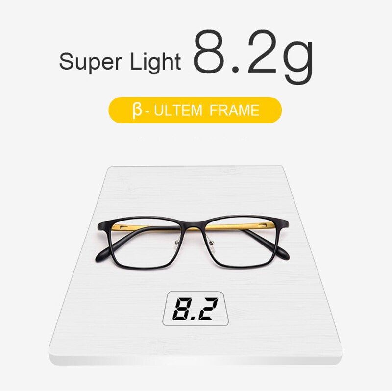 UVLAIK β ULTEM Glasses Frame Men Flexible PEI Spec... – Grandado