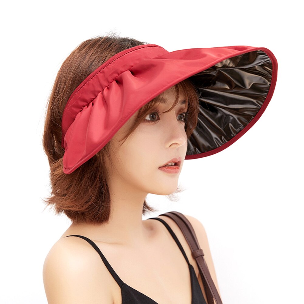 Summer Women Anti-UV Foldable Sun Visor Cap Wide B... – Vicedeal