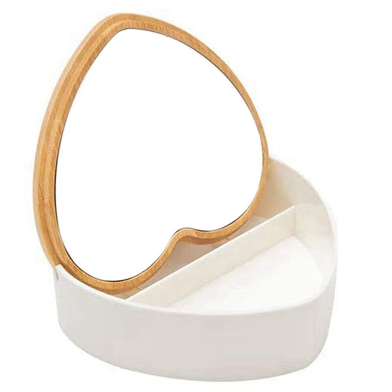 Desk Vanity Makeup Mirror,Travel Mirror Bamboo & P... – Vicedeal
