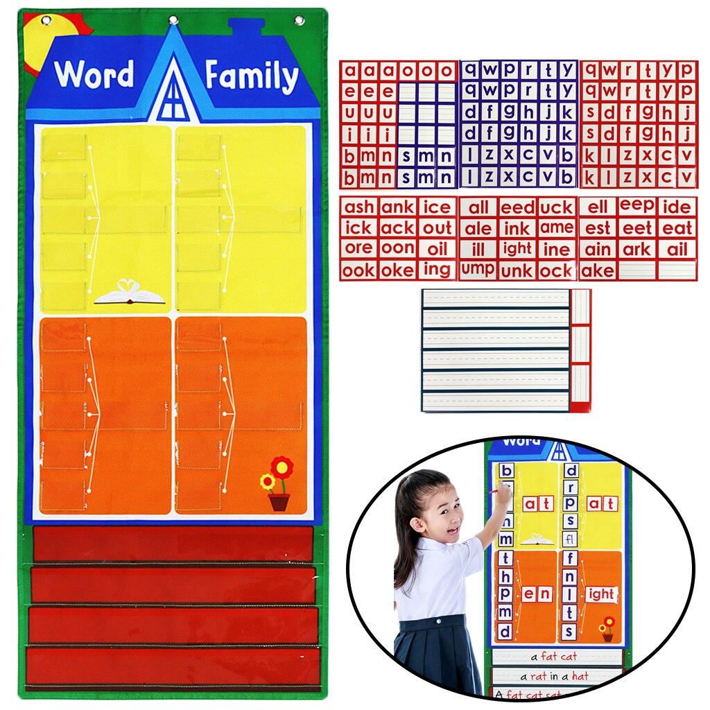 English Learning Card Chart Wording Spelling Exerc... – Grandado