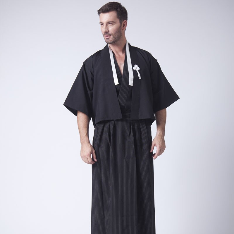 white black men kimono Japan ninja samurai costume... – Vicedeal