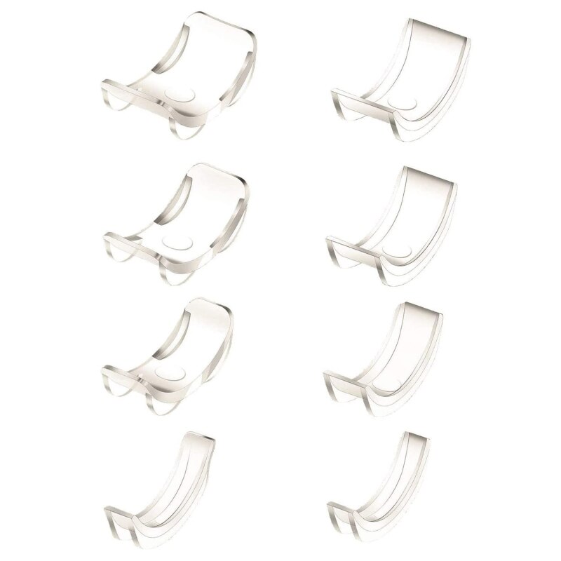 8 Maten Siliconen Onzichtbare Clear Ring Maat Rich... – Vicedeal