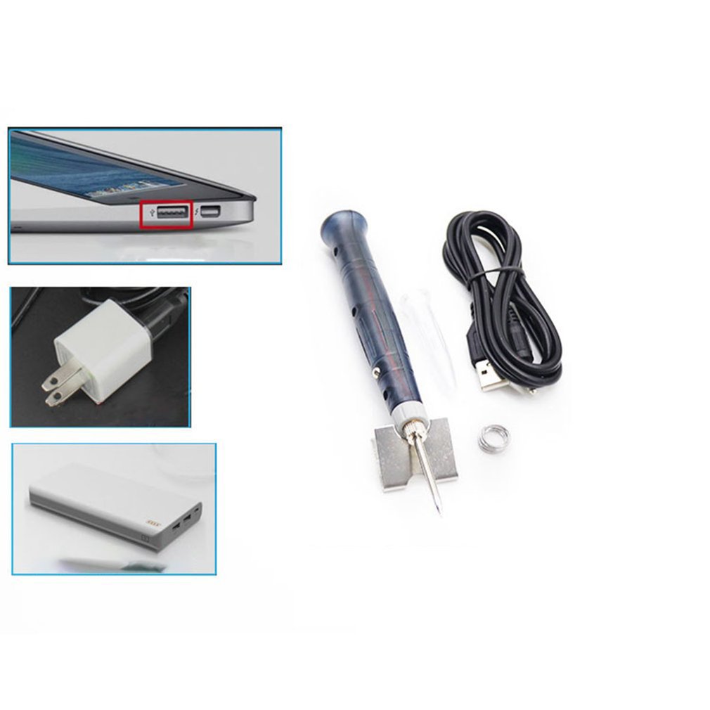 Mini Portable USB 5V 8W Electric Powered Soldering Iron Pen/Tip Touch ...