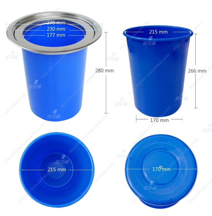 8L ABS Countertop Bench top Kitchen Waste Trash Bi... – Vicedeal