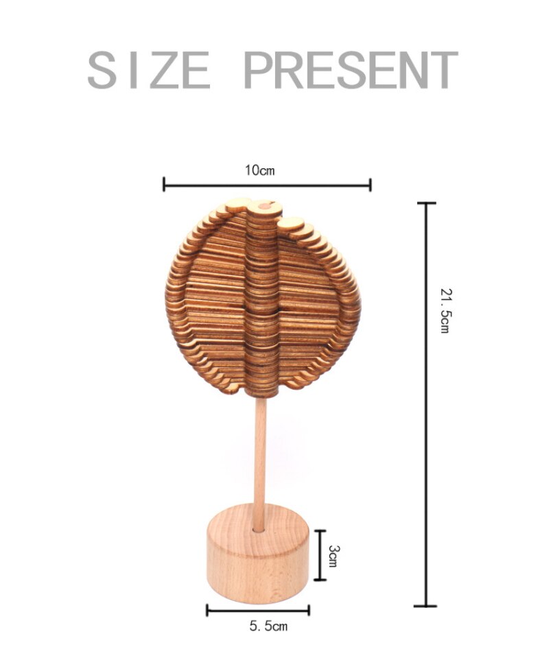 Wooden Toys Rotary Spin lollipop Toy Stress Relief... – Grandado