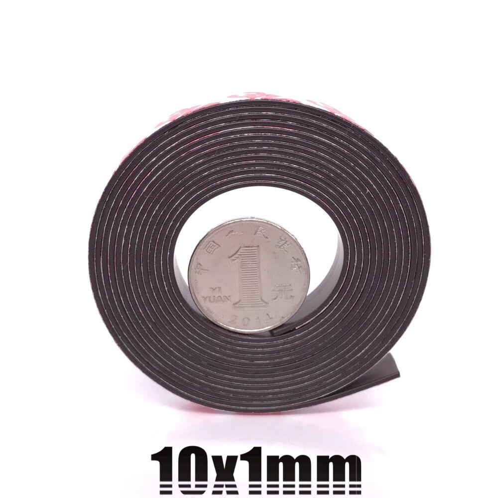3 Meter/los Gummi Magnet 10*1mm 3 mt selbst Klebe ... – Grandado