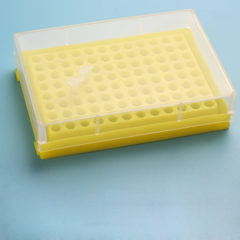 96-Well PCR Tube Rack, 0.2ml, with Transparent Lid... – Vicedeal