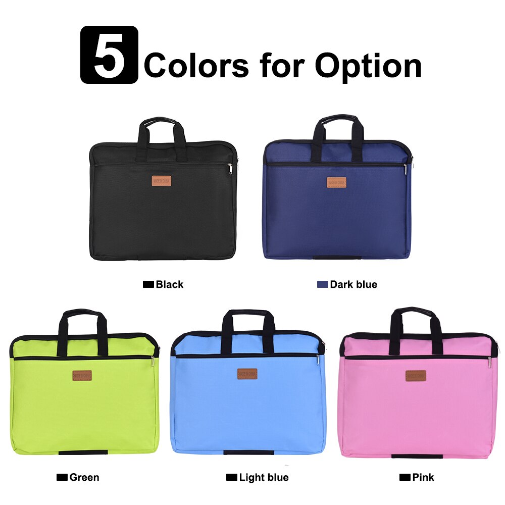 Big Capacity Double Layers Document Holder Zipper ... – Vicedeal