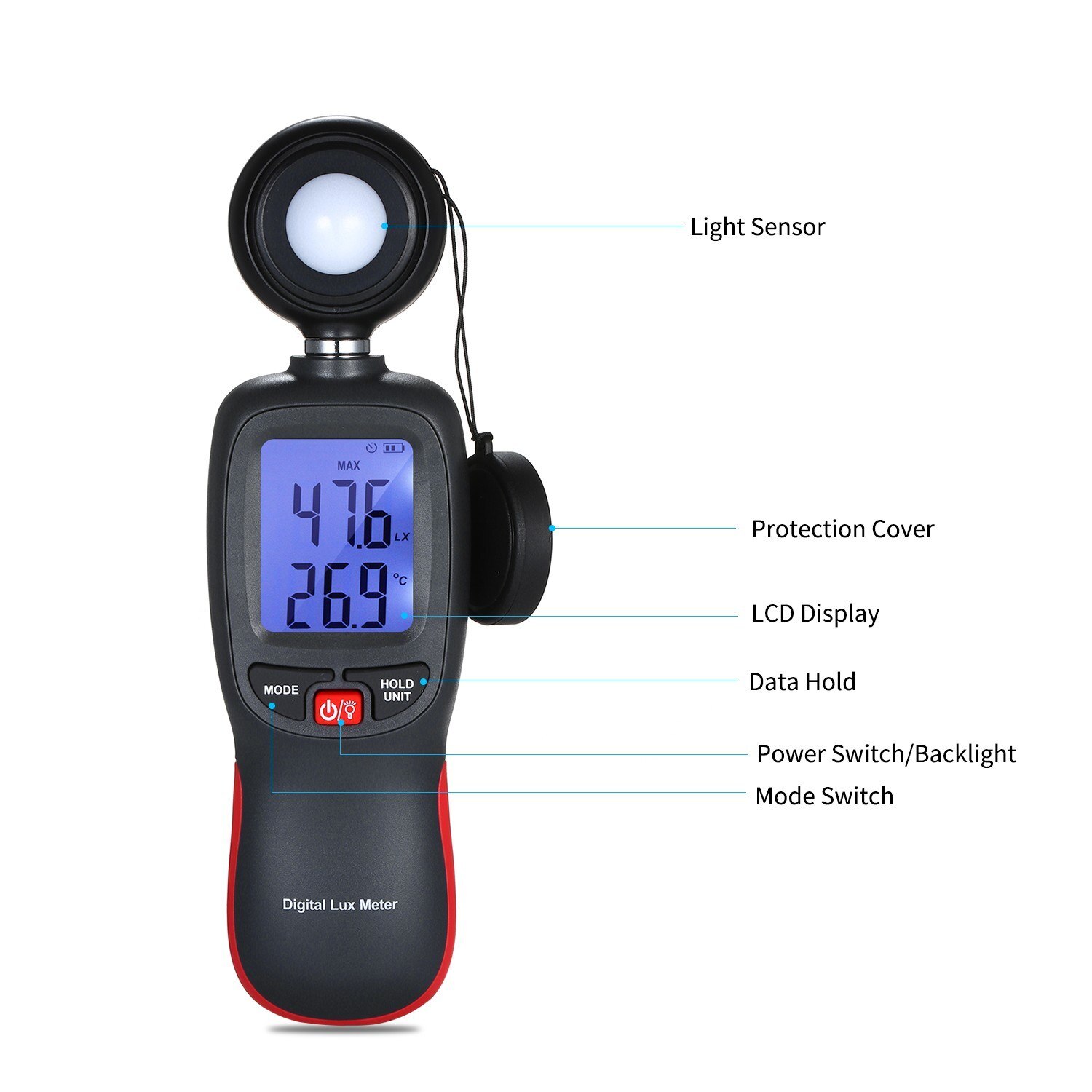 Digitale Lux Meter Lcd Display Handheld Illuminome... – Grandado