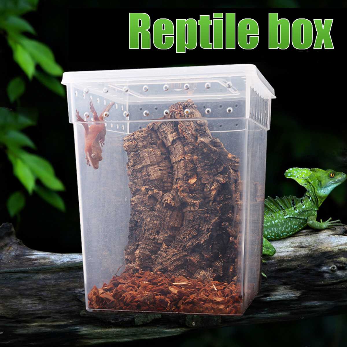 Transparent Plastic Box Insect Reptile Lizard Cage... – Grandado