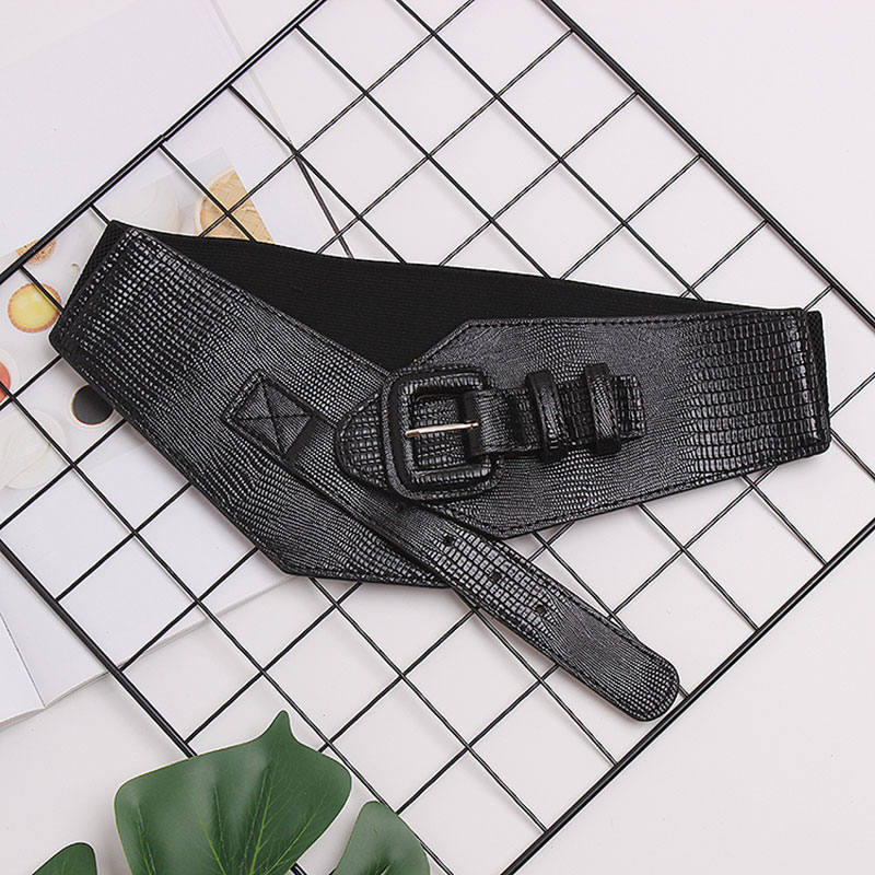 Xitao vintage pu cummerbunds kvinnor elastisk midj... – Grandado