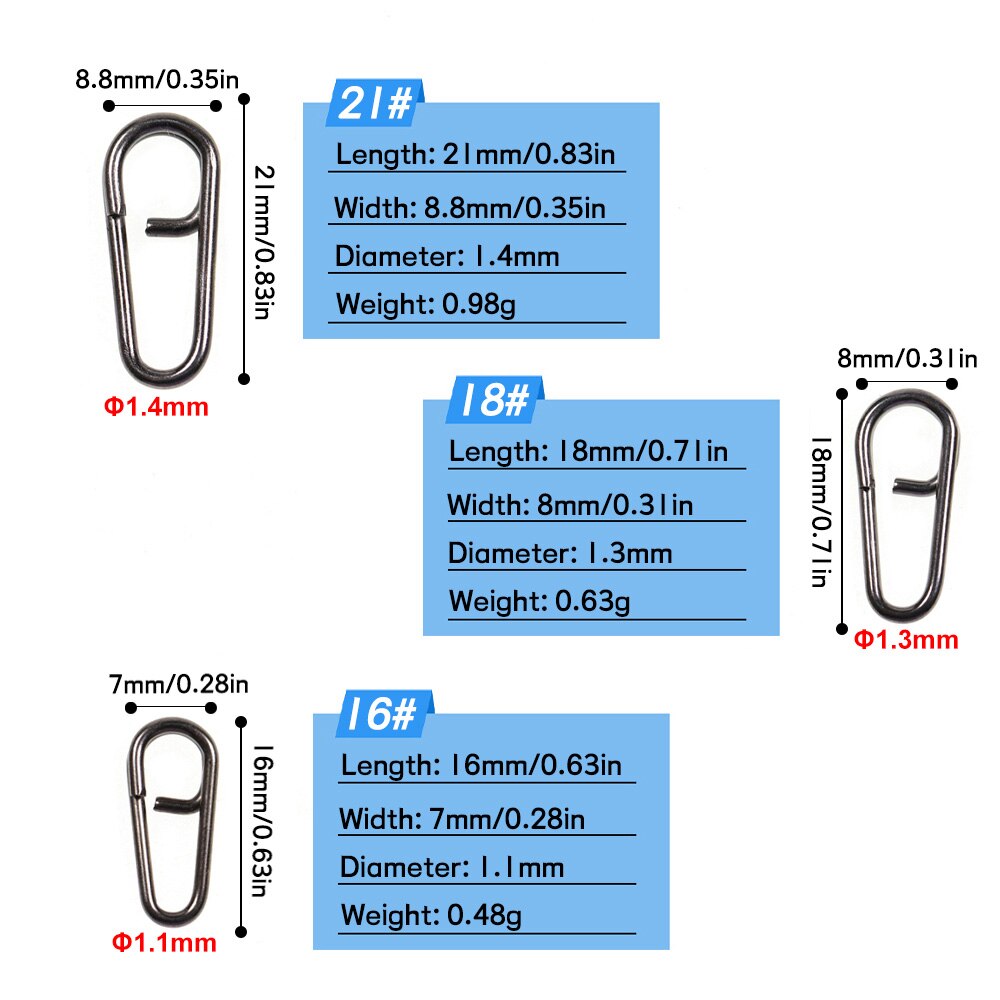 Bimoo 50pcs Stainless Steel Fishing Lure Leaders C... – Vicedeal