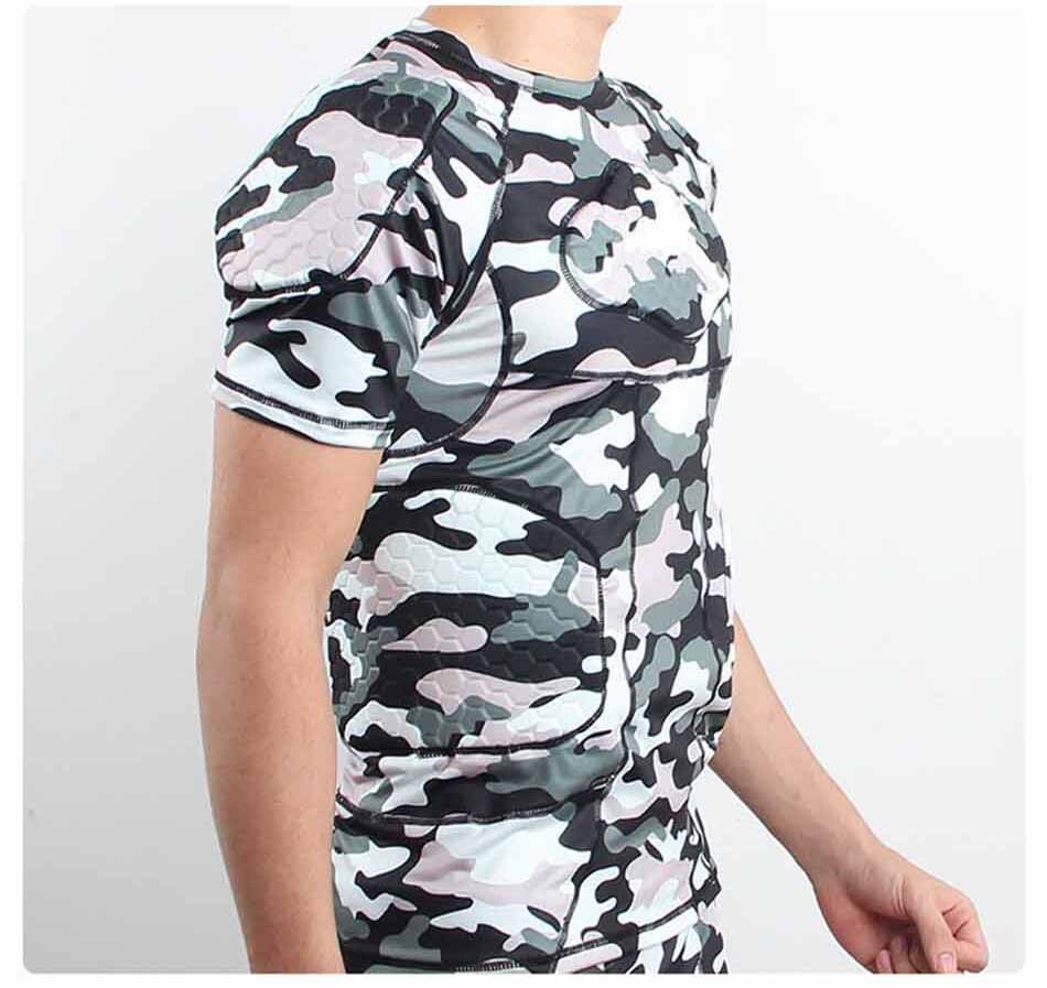 Sports Safety Thickened Camouflage T-shirt Crash P... – Vicedeal