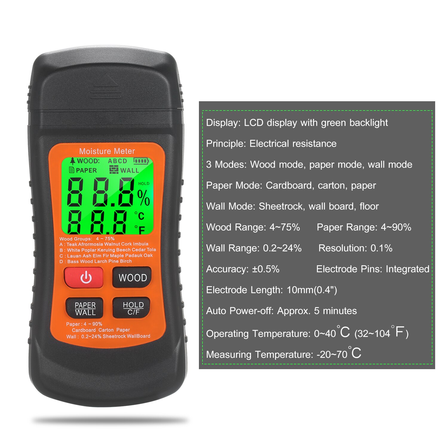 Wood Moisture Meter LCD Digital Damp Moisture Test... – Grandado
