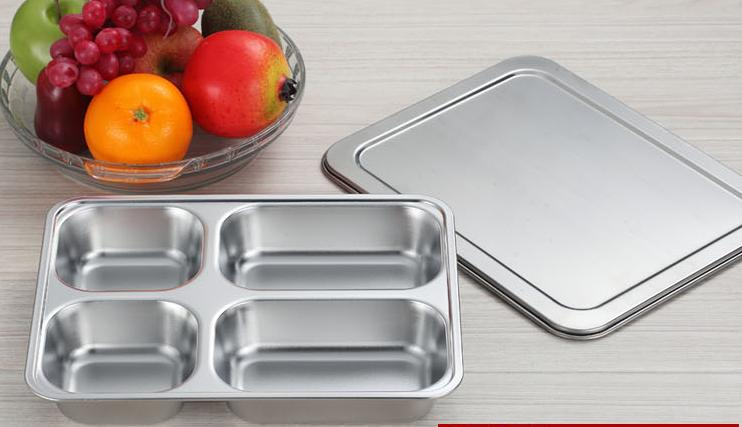 Stainless steel insulation snack plate seal tray b... – Grandado