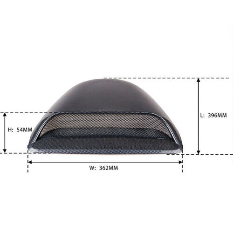Universal Carbon Fiber Air Flow Intake Hood Scoop ... – Vicedeal
