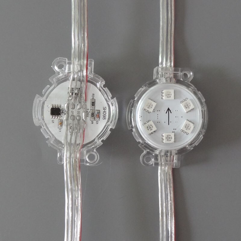 20 stks een string; 40mm diameter UCS1903 RGB full... – Grandado