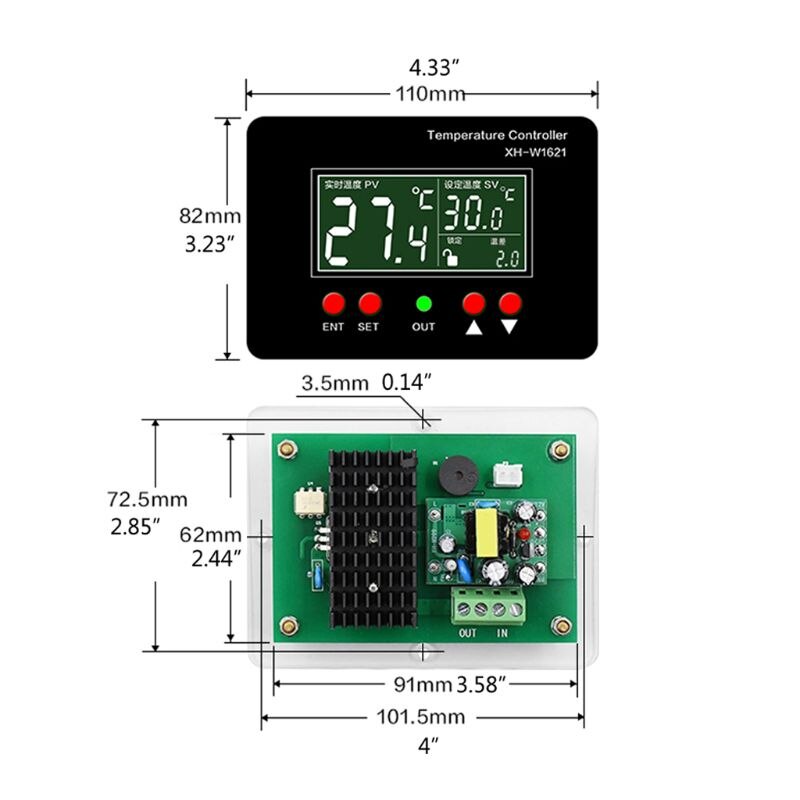 DC12V AC220V Digital Thermostat PID Constant Tempe... – Vicedeal