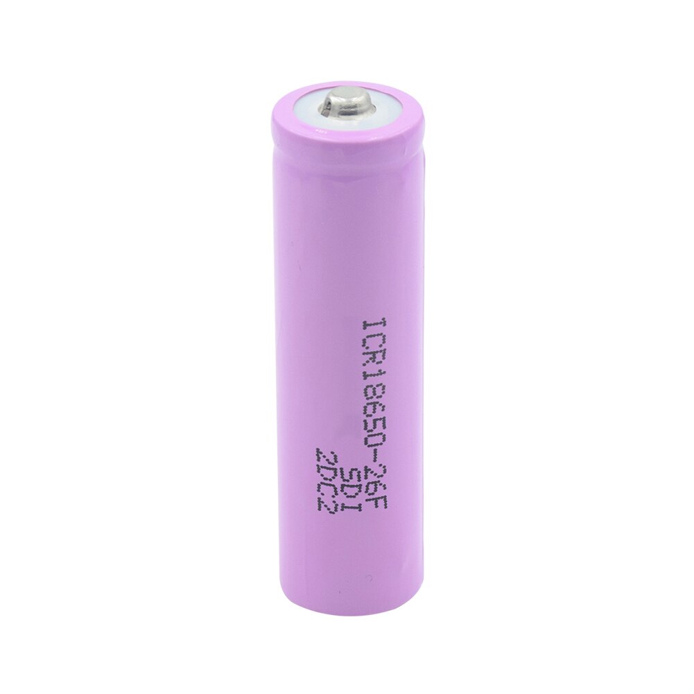 1/2/4 Pcs Pink ICR 18650 26F 2600mAh Lithium Batte... – Grandado