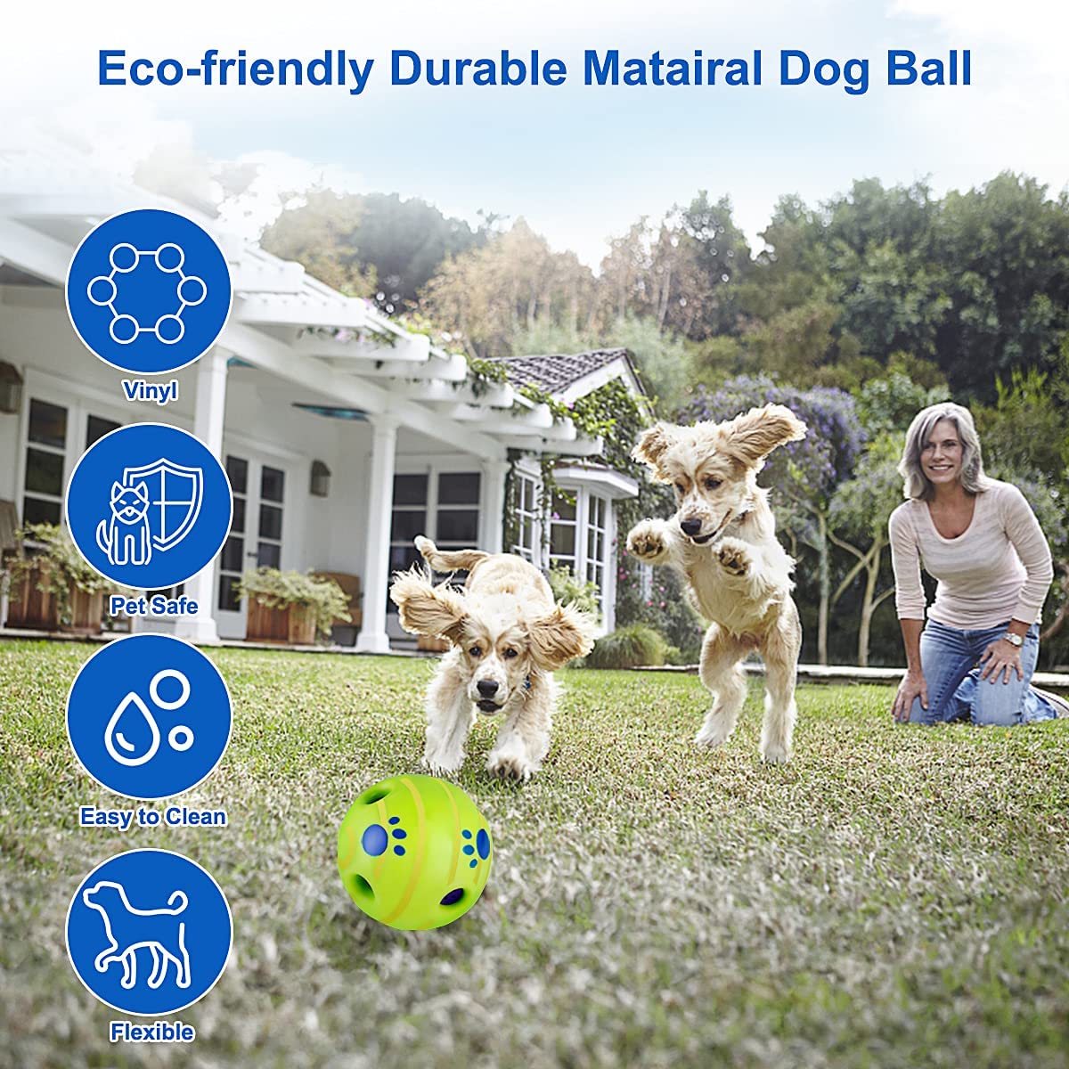 Interactive Dog Toys Dog Ball for Large Dog Aggres... – Grandado