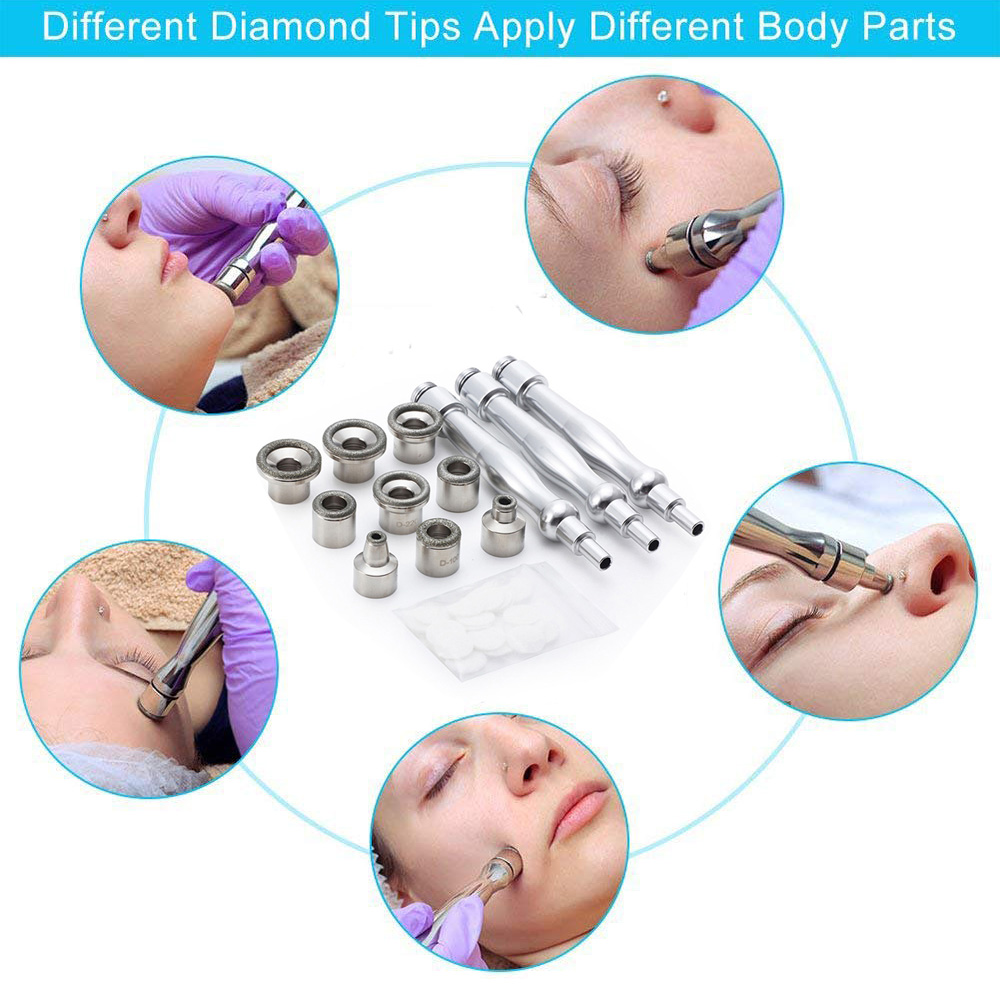 Diamond Microdermabrasion Tips 9 Tips 3 Wands Faci... – Grandado