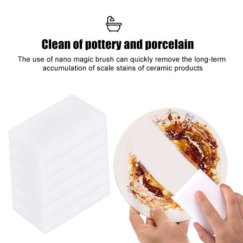 100Pcs Magic Sponge Kitchen High Density Dish Clea... – Grandado