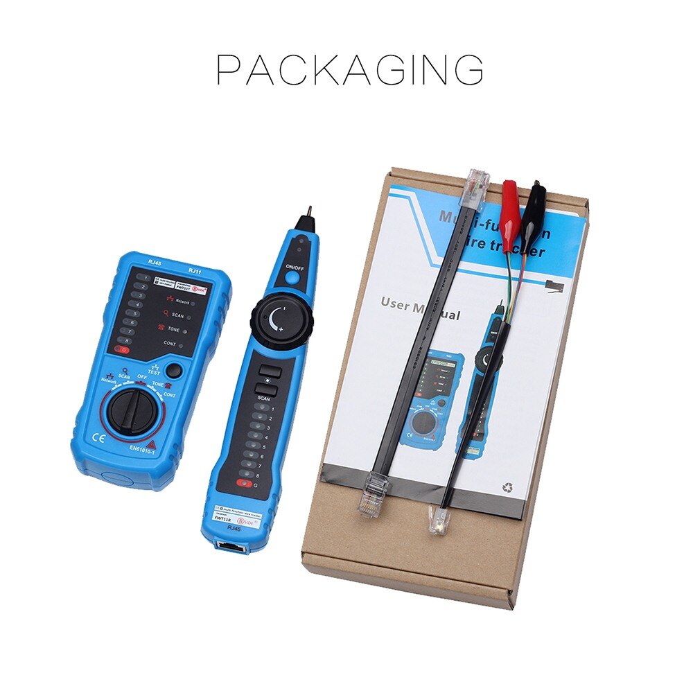 LAN Cable Tester Detector Line Finder RJ11 RJ45 Ca... – Grandado