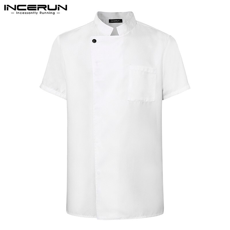 INCERUN Kitchen Restaurant Chef Uniforms Short Sle... – Grandado