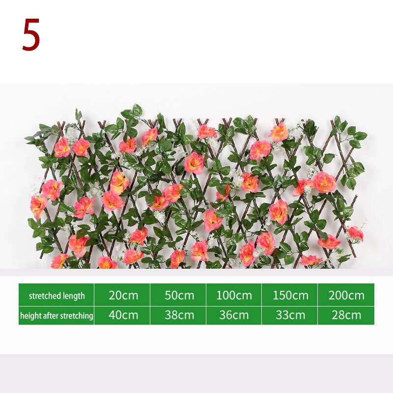 Retractable Artificial Garden Plant Fence Simulati... – Grandado