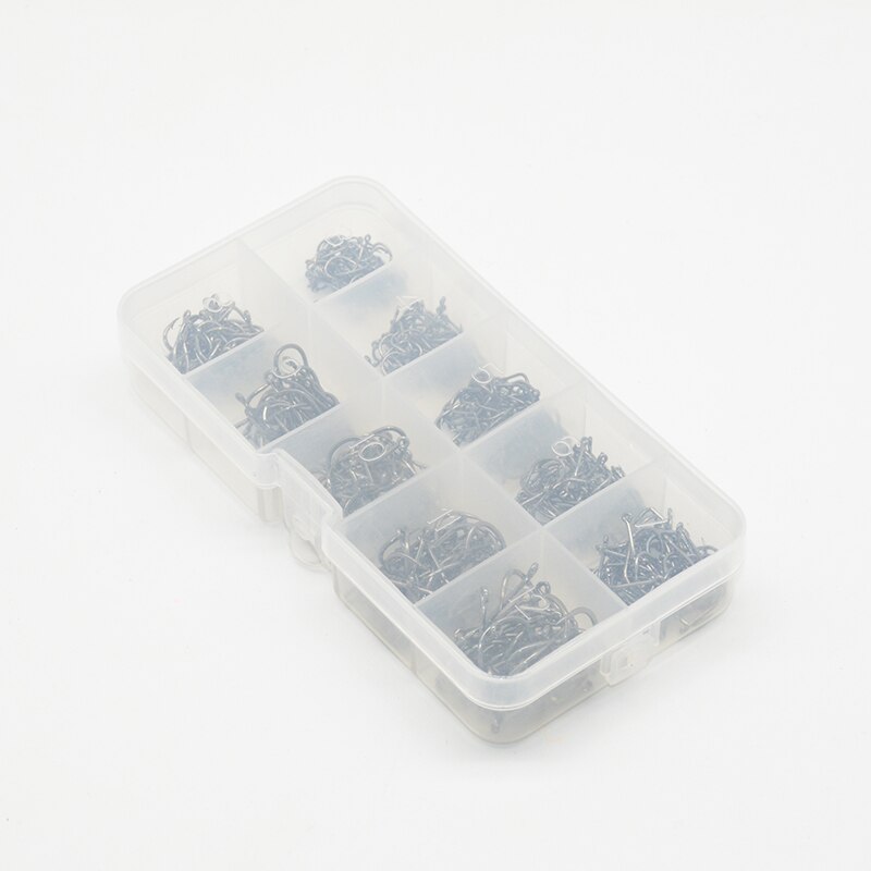 500 pieces fishing hooks 3#-12# fishing hook barbe... – Grandado