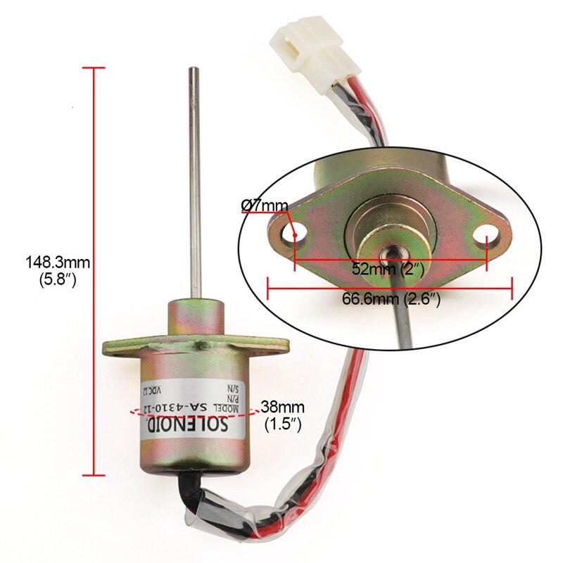 Shutdown Solenoid Valve 17490-60010 for Kubota 05 ... – Grandado