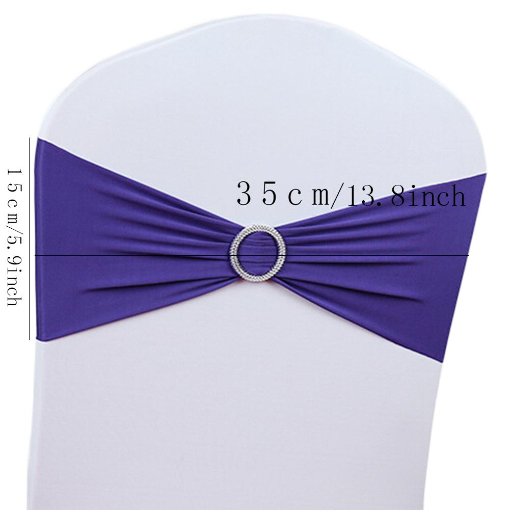 50PCS Chair Bands Spandex Elastic Bows From The Ba... – Grandado