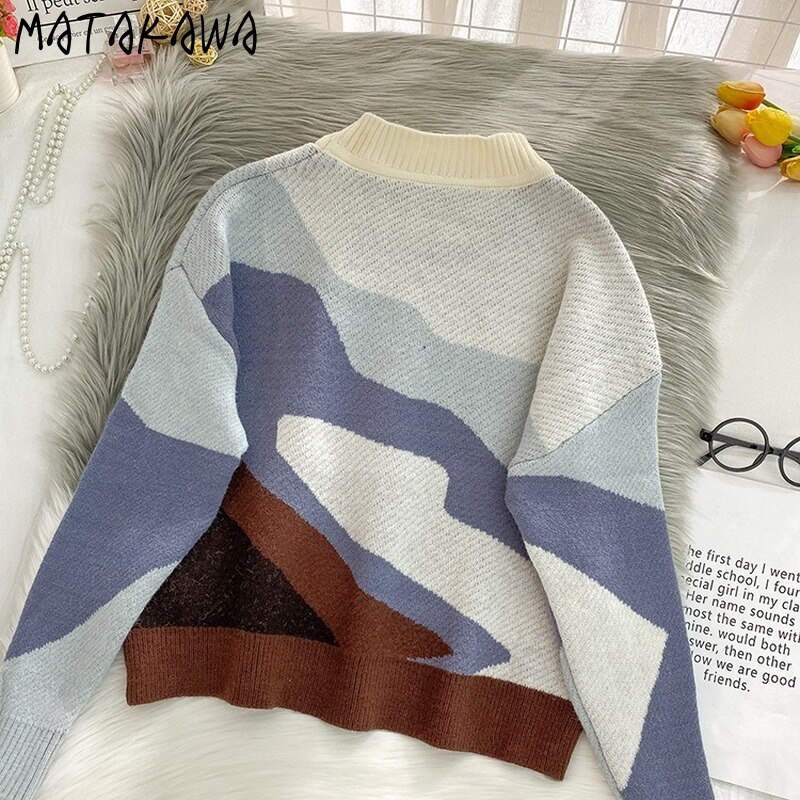 MATAKAWA Japanese Women's Sweater Autumn Winter Re... – Grandado