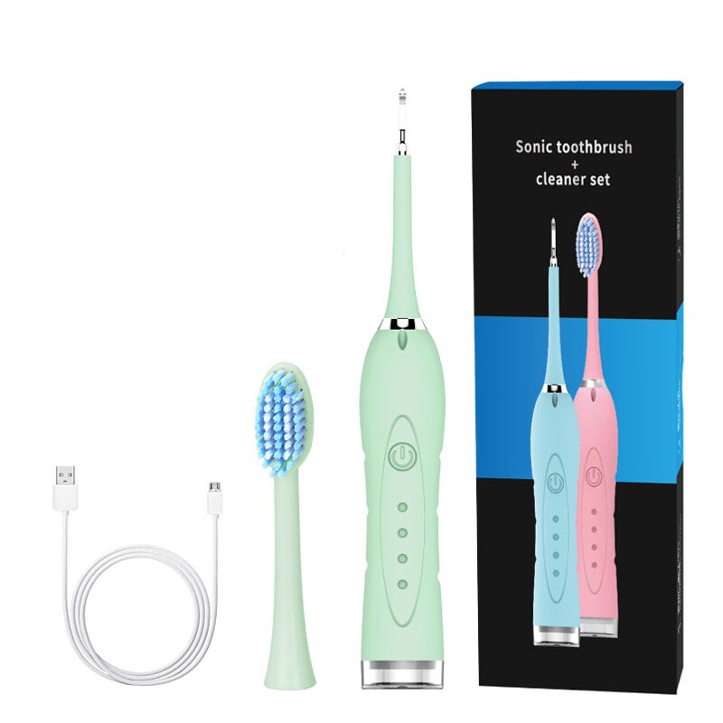 3 in 1 elektrisk bærbar sonisk tannskaler tannregn... – Vicedeal